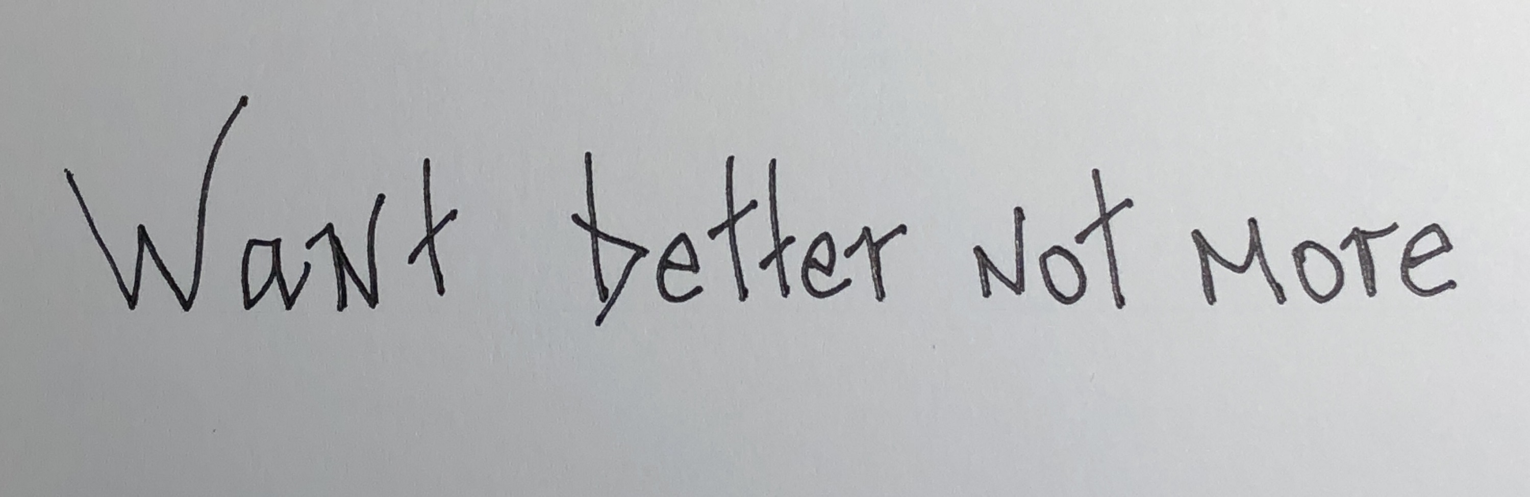Day 11: Want Better | It's a long story